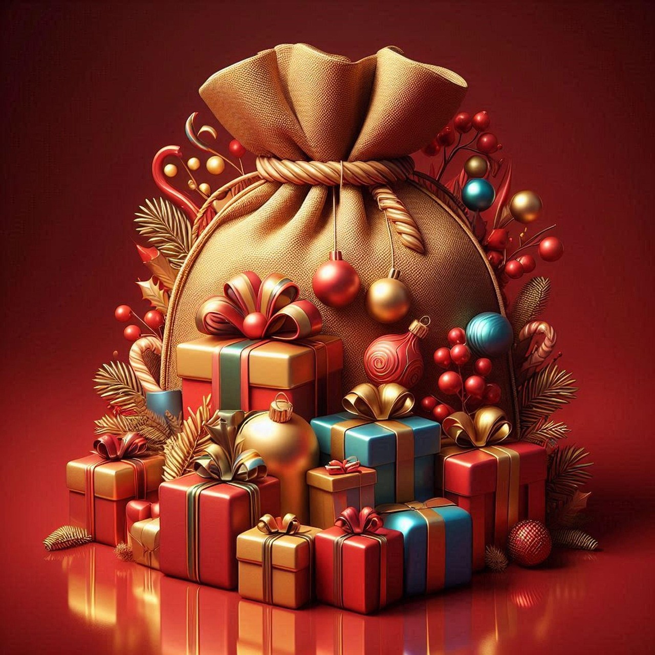Download Christmas, Bag, Gifts. Royalty-Free Stock Illustration Image ...