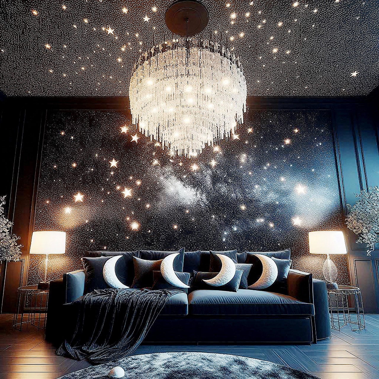 Download Celestial-Inspired Living Room, Underwater-Themed Living Room ...
