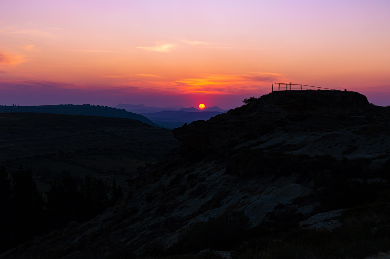Lesotho Mountain Sunset - Free photo on Pixabay