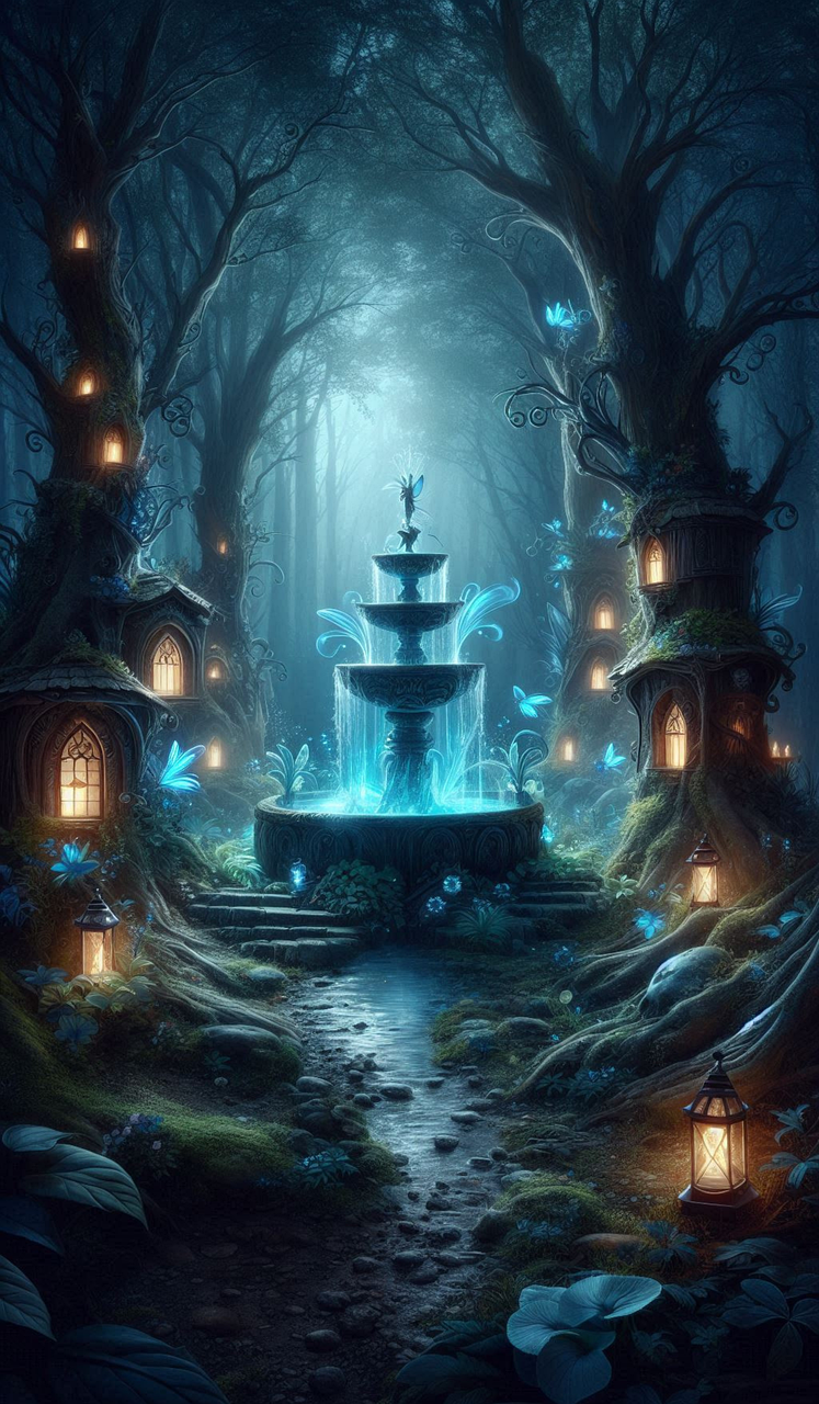 Download Magical Fairy Fountain, Fairy, Fountain. Royalty-Free Stock ...