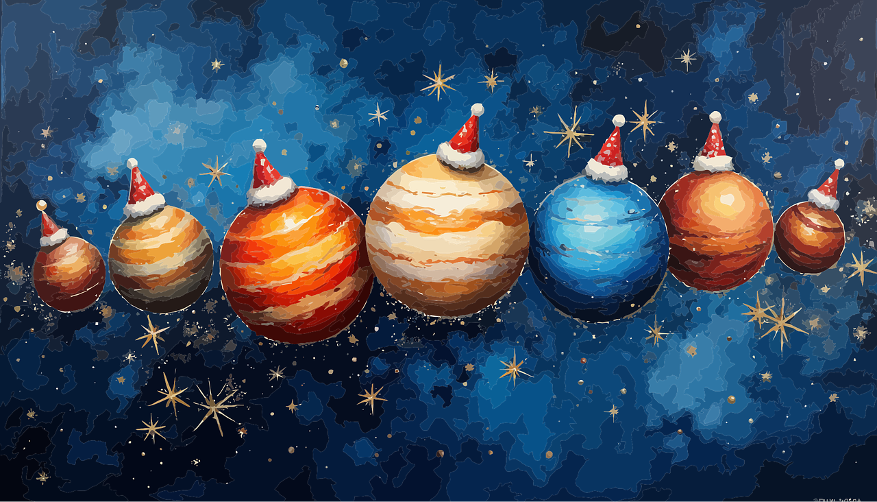 Download Earth Christmas Background, Vacation Planet View, Earth ...
