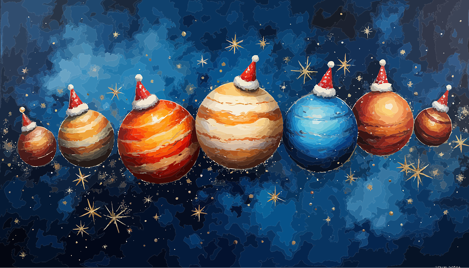 Download Earth Christmas Background, Vacation Planet View, Earth ...