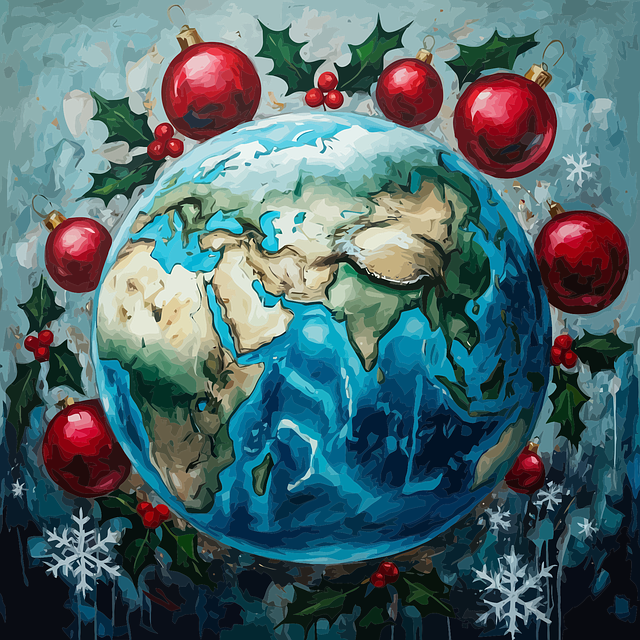 Fondo De Navidad Tierra Vista Del - Gráficos vectoriales gratis en Pixabay