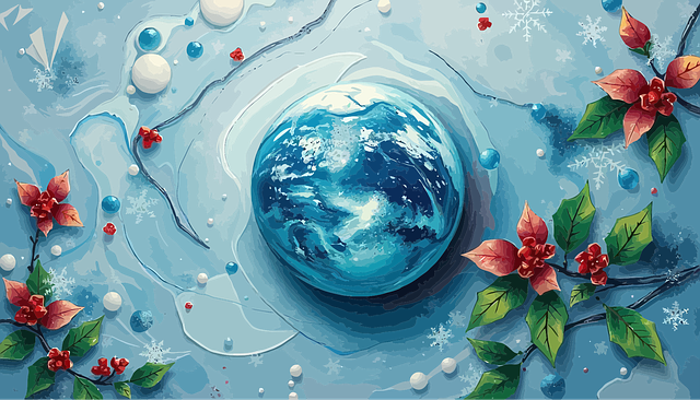 Download Earth Christmas Background, Vacation Planet View, Earth ...