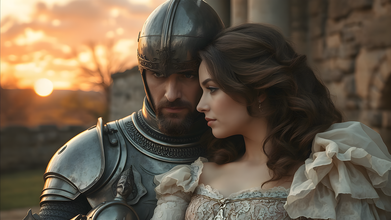 Download Victorian, Lady, Sunset. Royalty-Free Stock Illustration Image ...