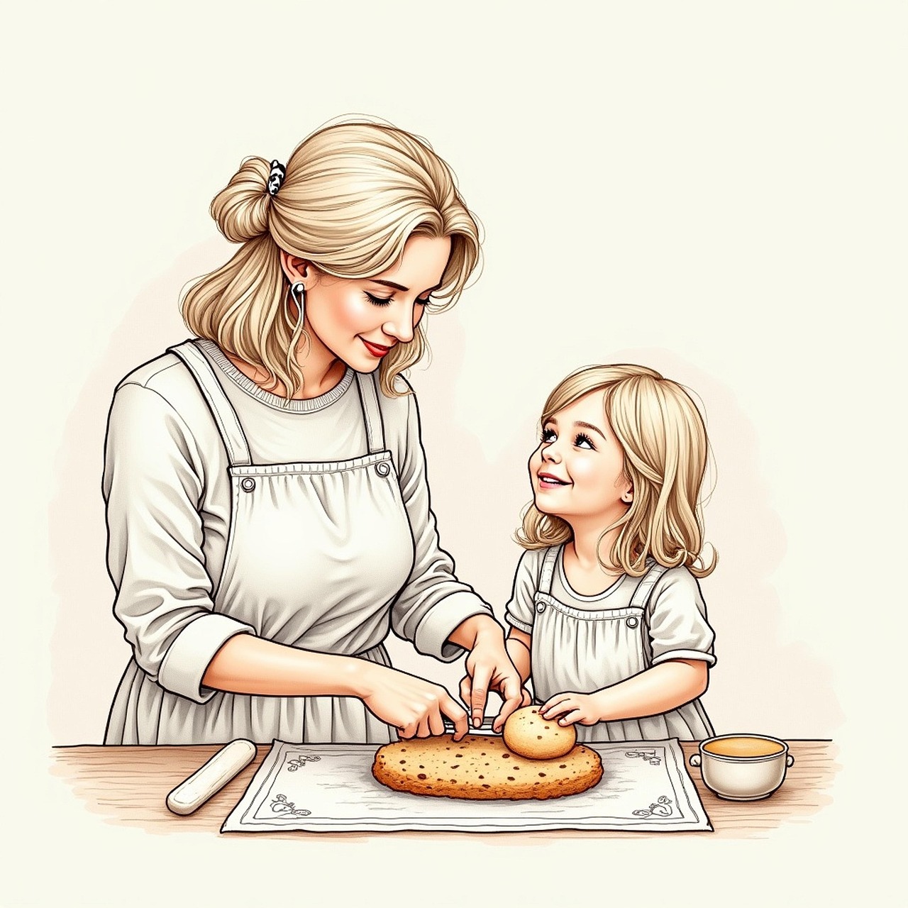 Download Ai Generated, Woman, Bake. Royalty-Free Stock Illustration ...