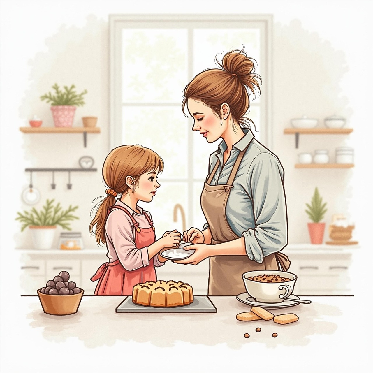 Download Ai Generated, Woman, Bake. Royalty-Free Stock Illustration ...