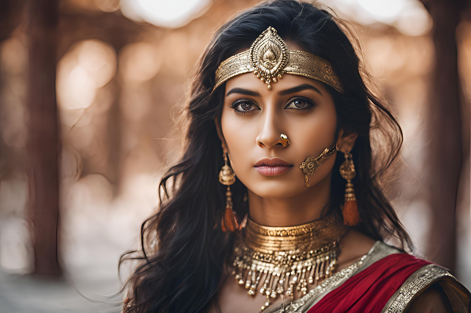 Download Ai Generated, Indian Lady Warrior, Indian Woman Warrior. Royalty-Free Stock ...