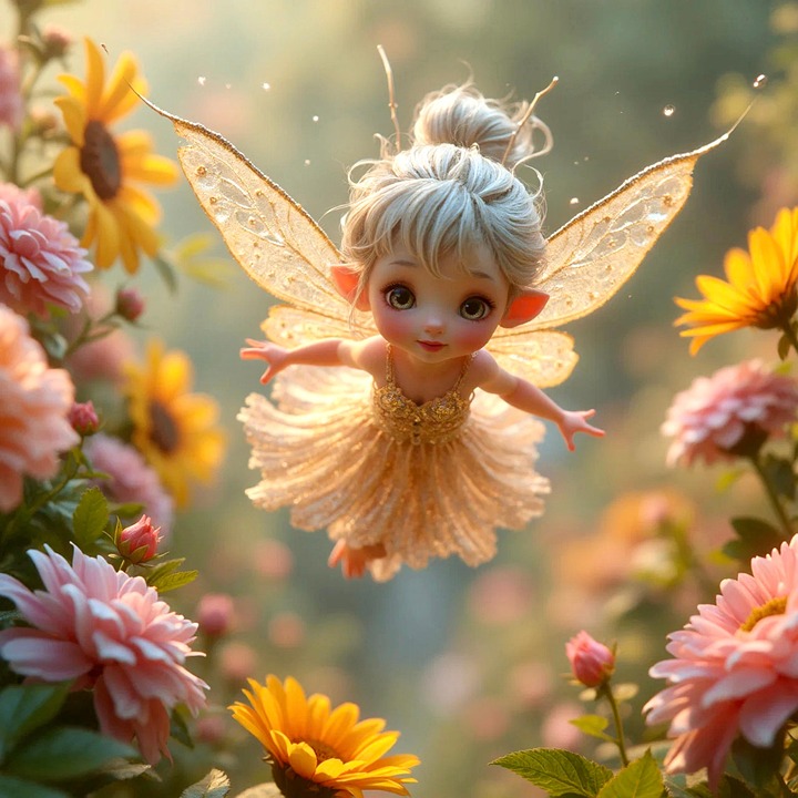 Download Pixie, Flowers, Little. Royalty-Free Stock Illustration Image ...
