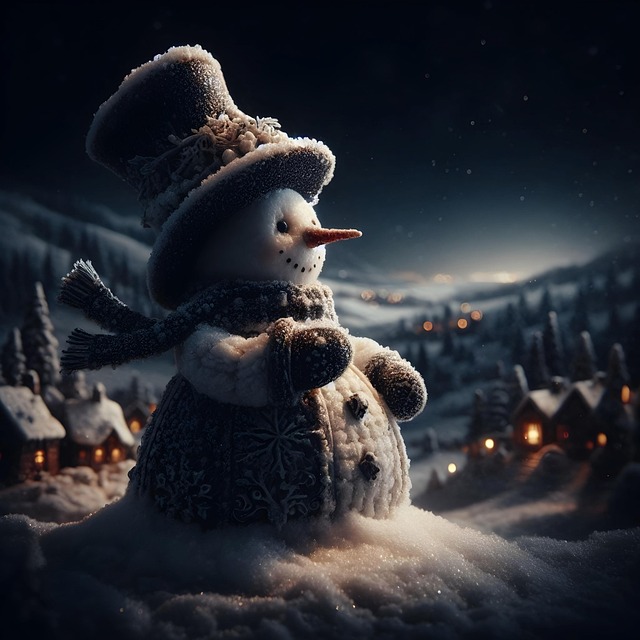 Christmas Snowman Village - Free photo on Pixabay