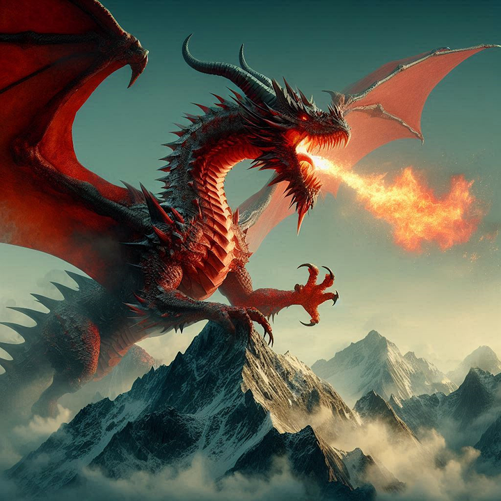 Download Dragon, Fire, Colossal. Royalty-Free Stock Illustration Image ...