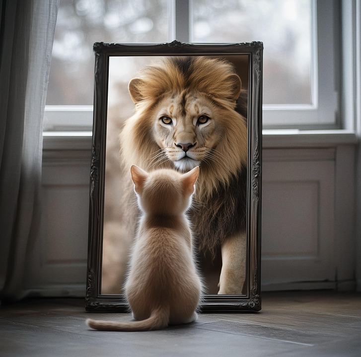 Download Cat, Lion, Braggart. Royalty-Free Stock Illustration Image ...