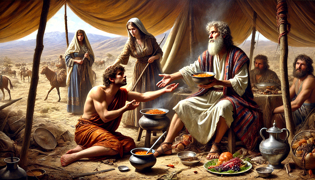 Download Esau Returns, Weary Hunter, Esau Exhausted. Royalty-Free Stock ...
