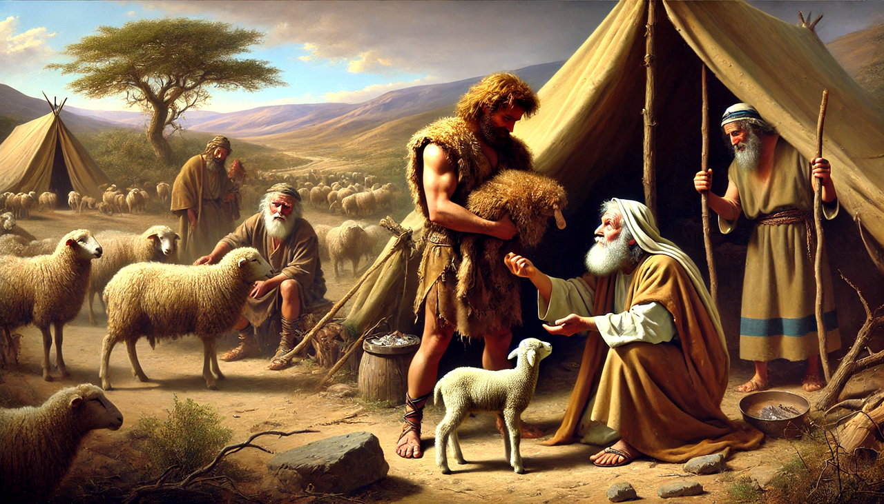 Download Esau Returns, Hairy Hunter, Rugged Esau. Royalty-Free Stock ...