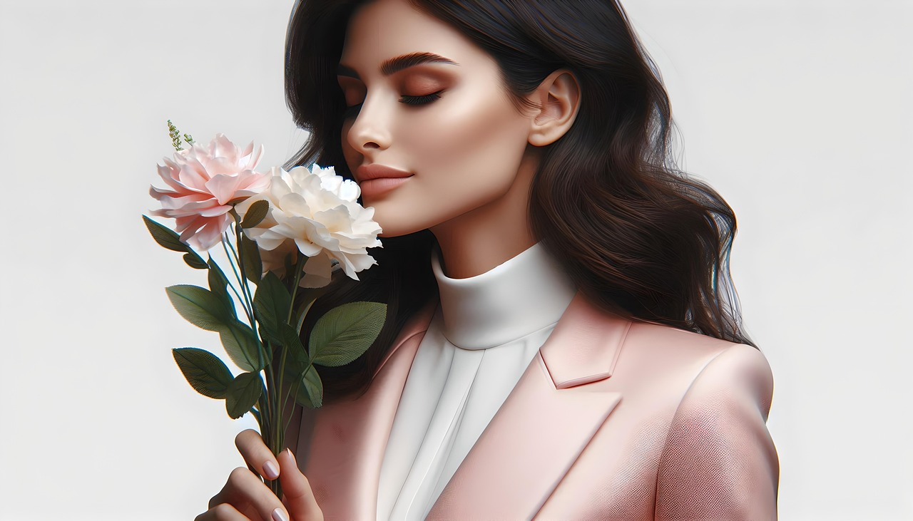 Download A Woman, Miss, Flowers. Royalty-Free Stock Illustration Image ...