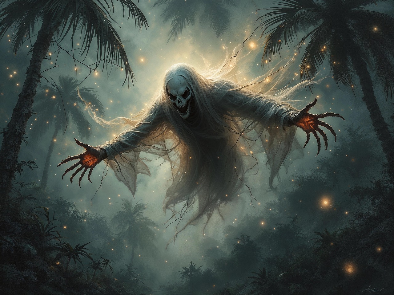 Download Ghost, Jungle, Horror. Royalty-Free Stock Illustration Image ...