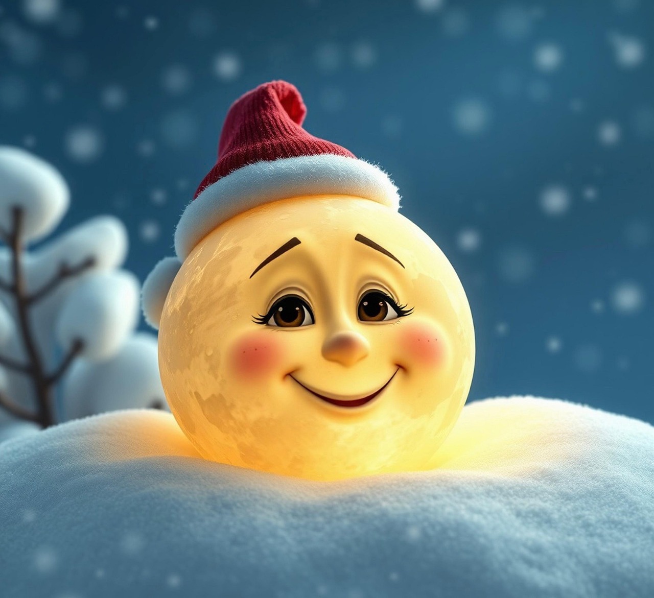 Download Ai Generated, Christmas, Moon. Royalty-Free Stock Illustration ...