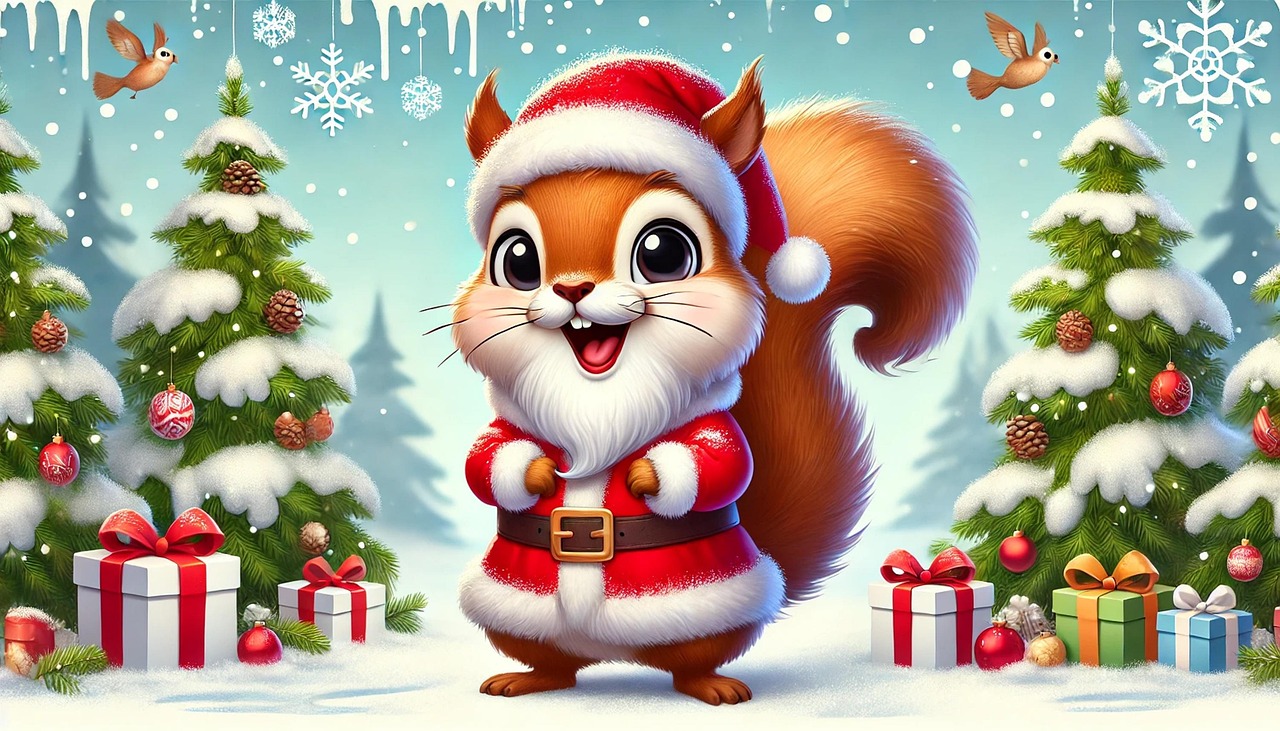Christmas Squirrel Winter - Free photo on Pixabay