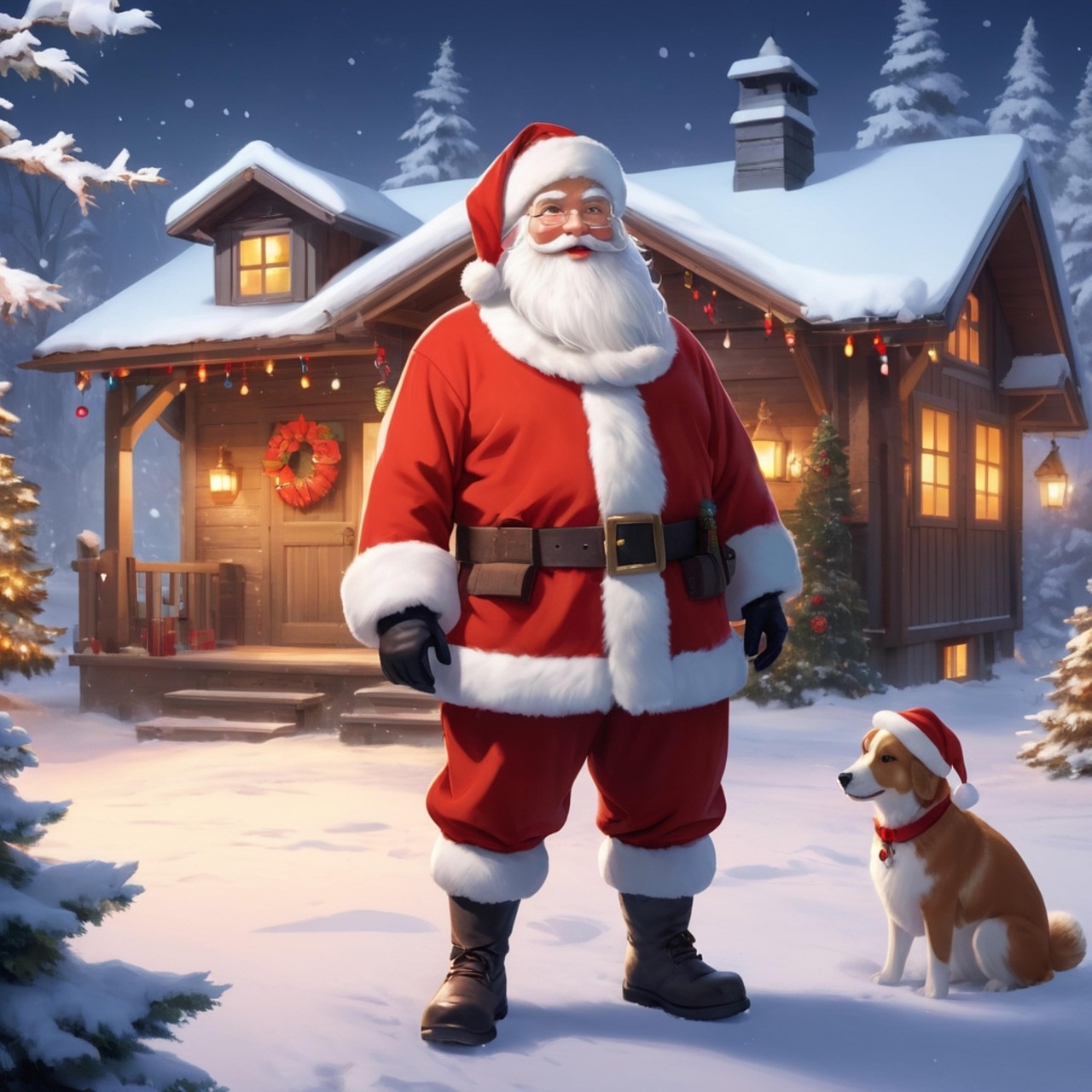 Download Santa Claus, Nature, Holiday. Royalty-Free Stock Illustration ...