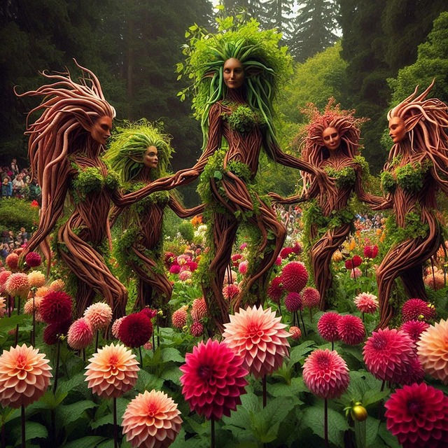 Download Dryad, Green Woman, Garden. Royalty-Free Stock Illustration ...