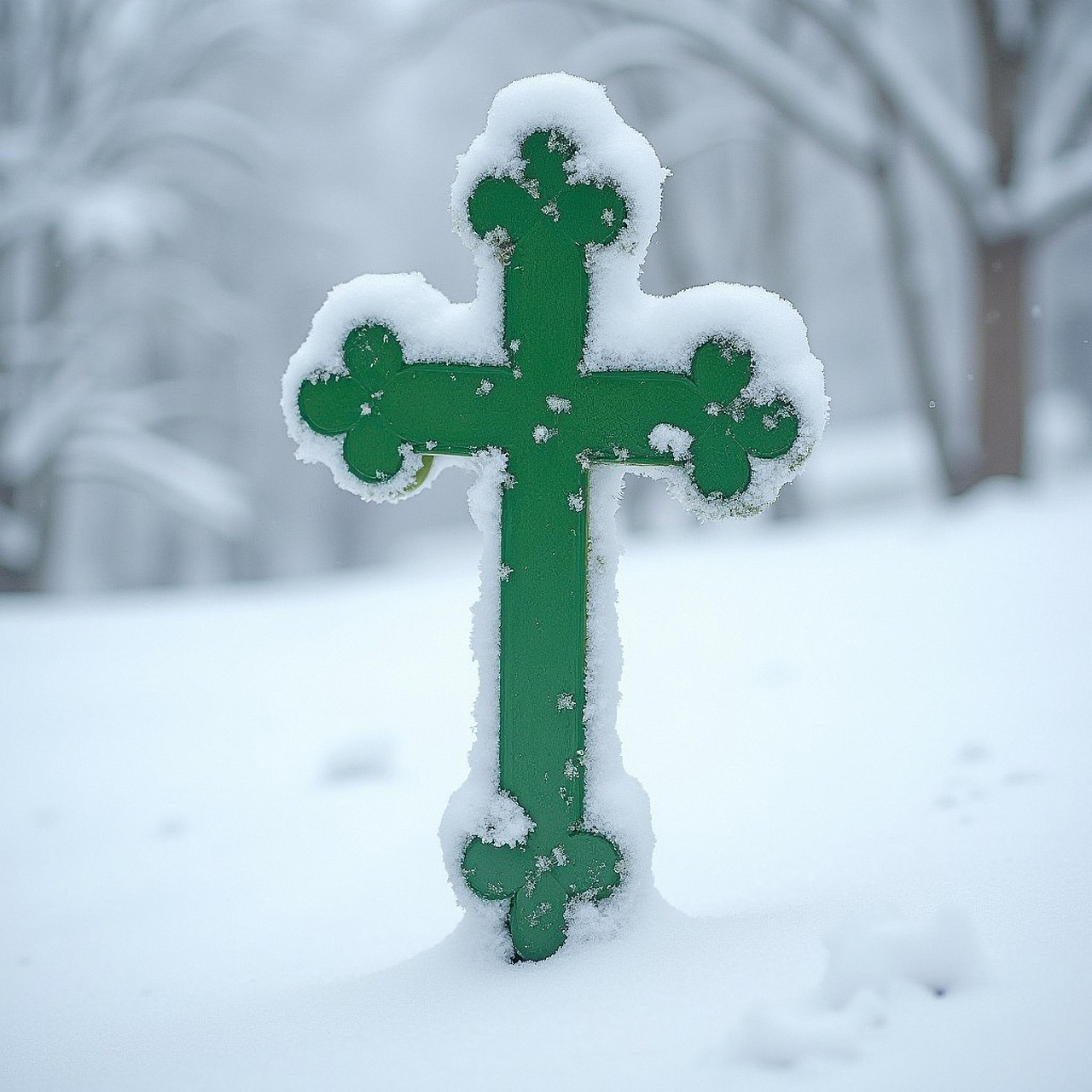 Download Ai Generated, Cross, Winter. Royalty-Free Stock Illustration ...
