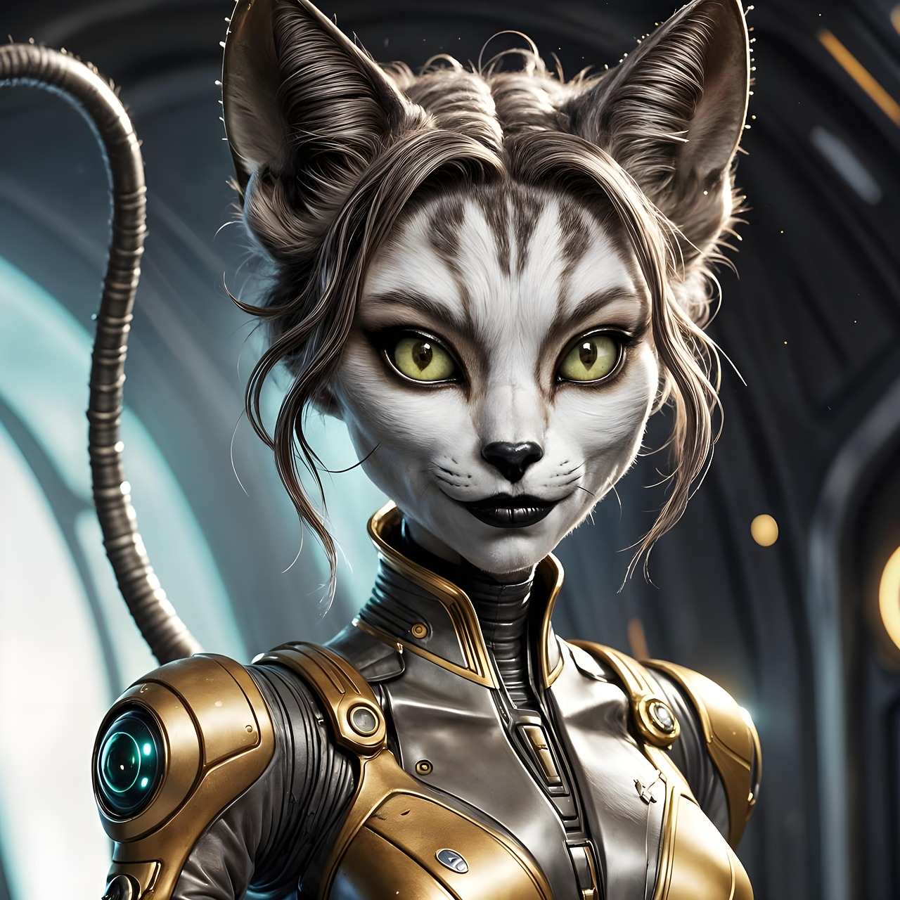 Catgirl Sci-Fi Utenomjordisk - Gratis bilde på Pixabay