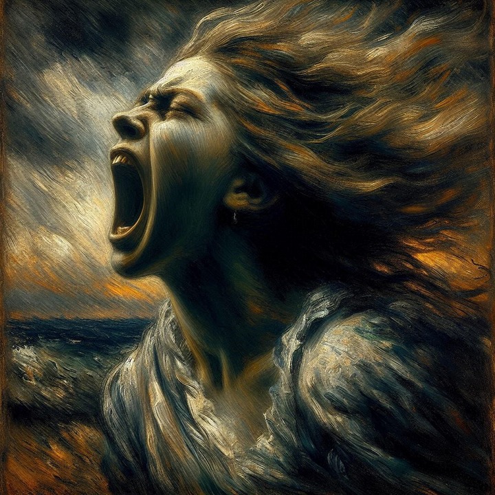 Download Ai Generated, Woman, Scream. Royalty-Free Stock Illustration ...