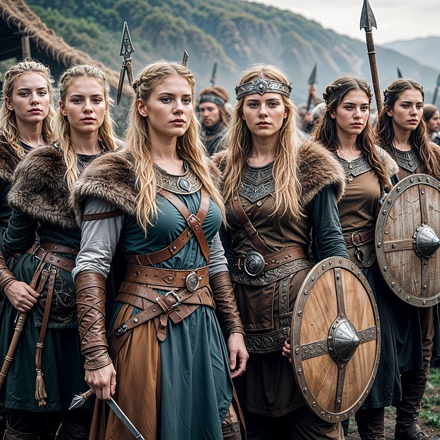 Download Ai Generated, Viking Women, Warrior Women. Royalty-Free Stock ...