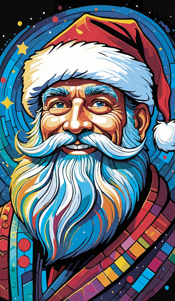 Download Santa Claus, Portrait, Art. Royalty-Free Stock Illustration ...