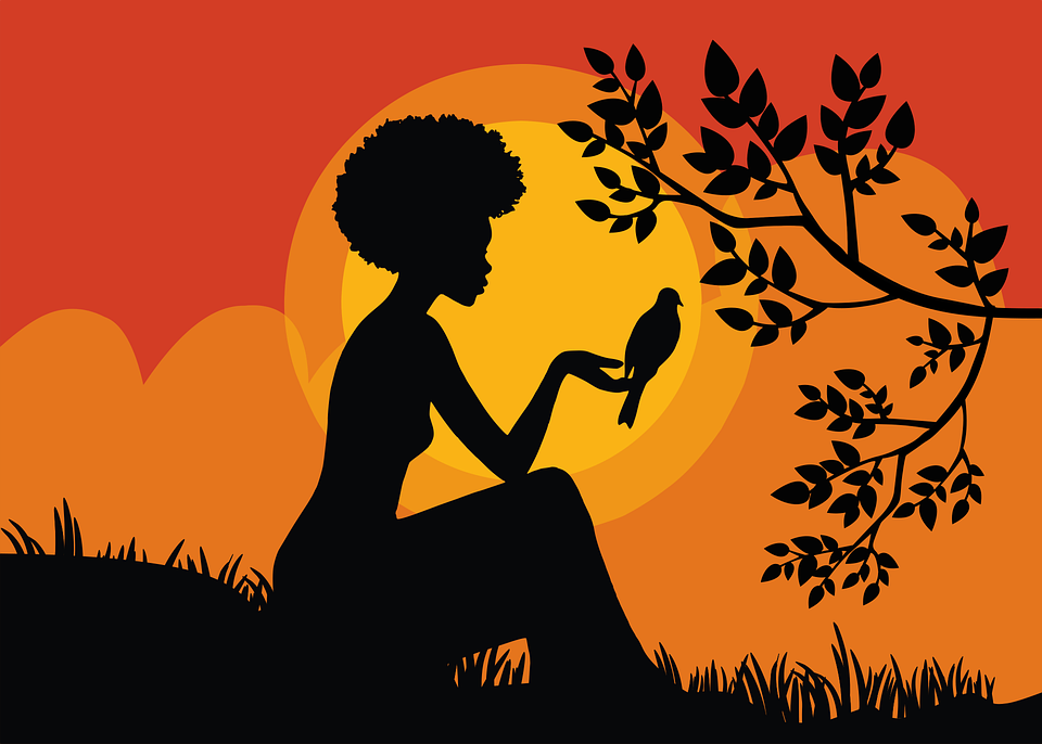 Download African, Woman, Silhouette. Royalty-Free Vector Graphic - Pixabay