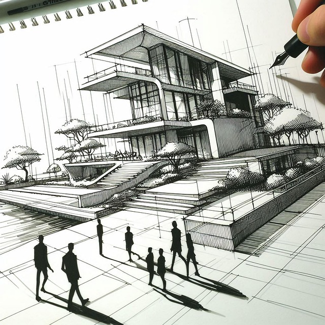 Schetsen Tekening Architectonische - Gratis afbeelding op Pixabay