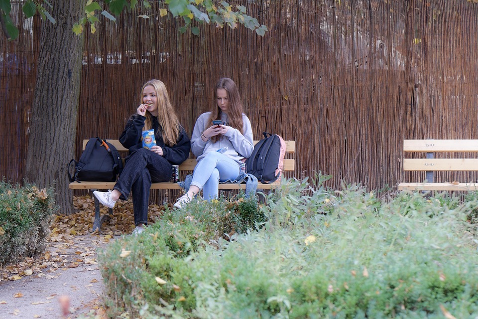 Girls Two Relaxing Free Photo On Pixabay