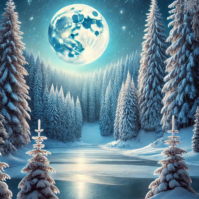Lake Forest Full Moon - Free photo on Pixabay