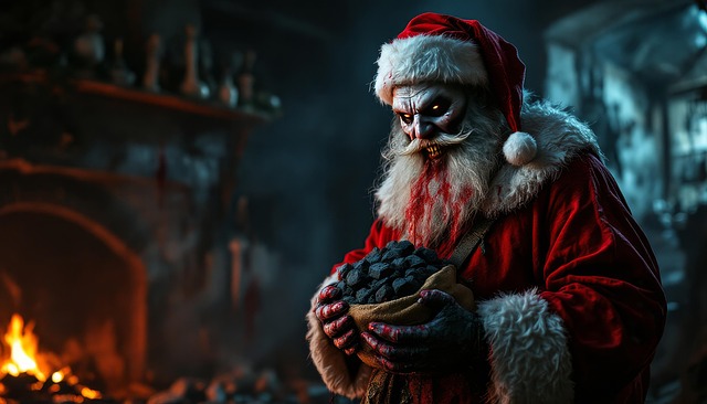 Download Sinister Santa, Evil Santa, Dark Santa. Royalty-Free Stock ...