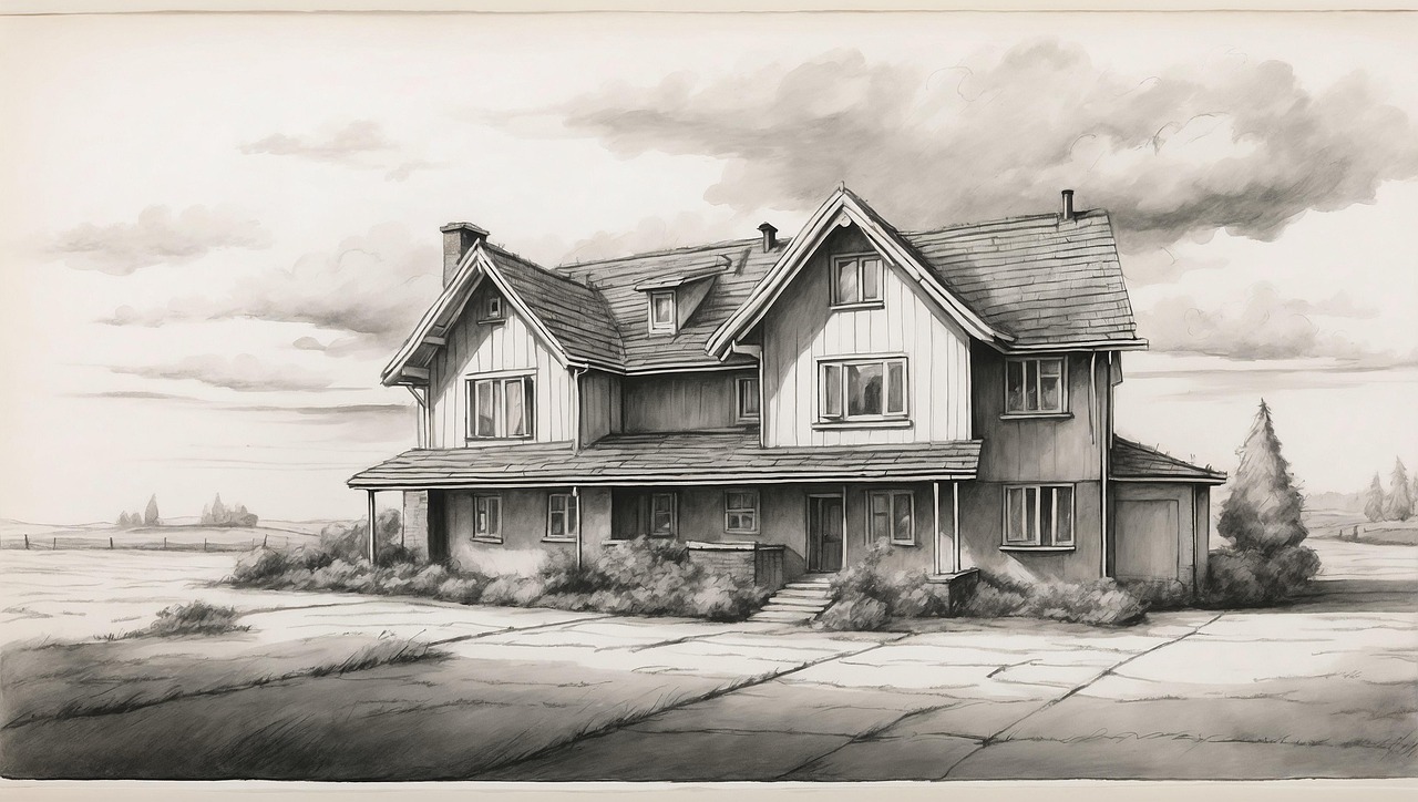 Download House, Old, Drawing. Royalty-Free Stock Illustration Image ...