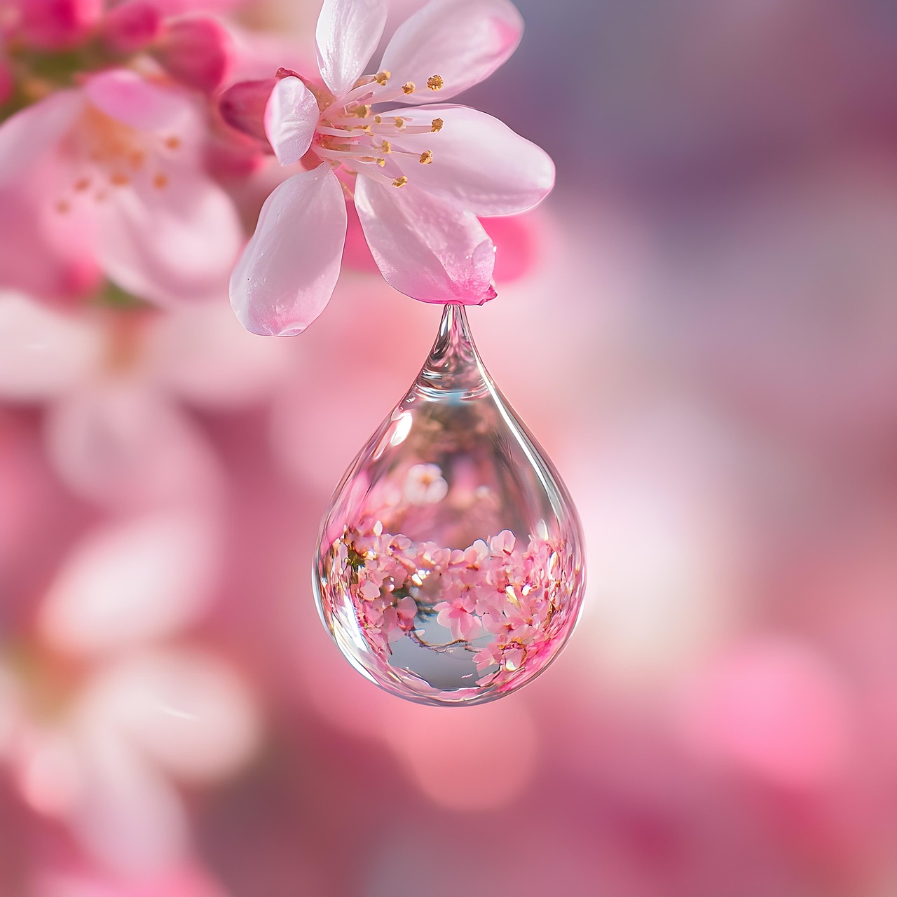 Download Pink, Flowers, Waterdrop. Royalty-Free Stock Illustration ...