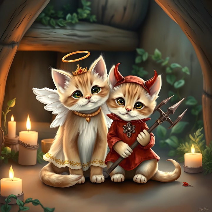 Download Angel, Devil, Costume. Royalty-Free Stock Illustration Image ...