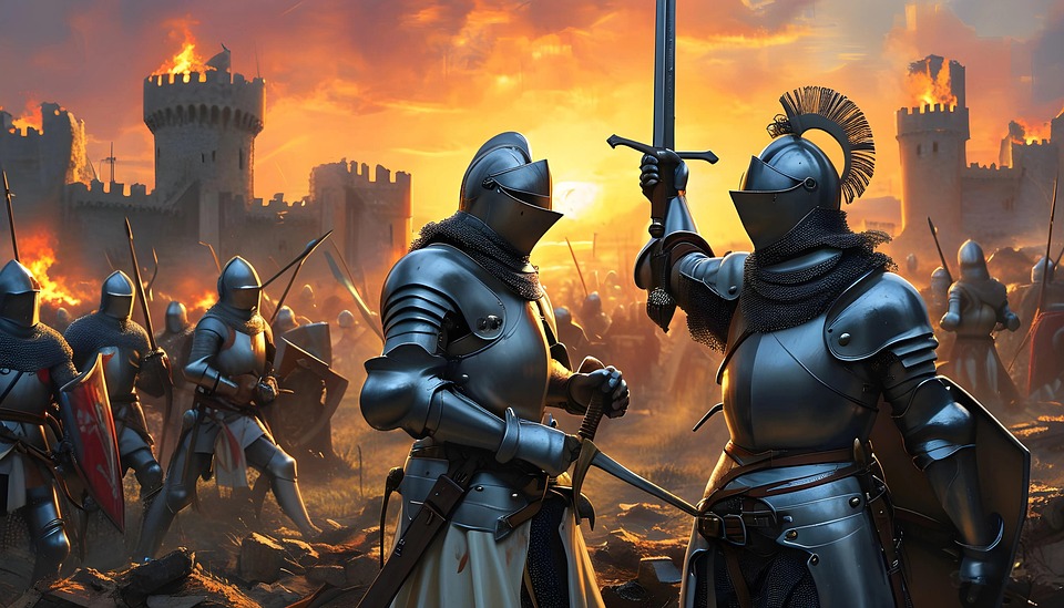 Download Wallpaper, 4K, Knight. Royalty-Free Stock Illustration Image ...