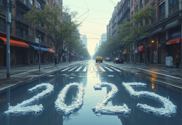 Download Wet Pavement, 2025, Text. Royalty-Free Stock Illustration ...