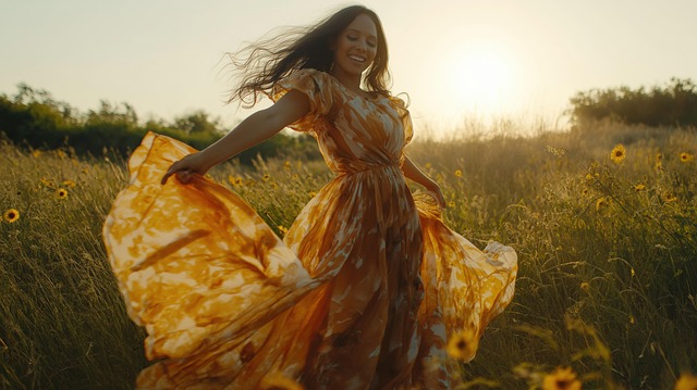 Download Golden Hour, Dancing Woman, Carefree Expression. Royalty-Free ...
