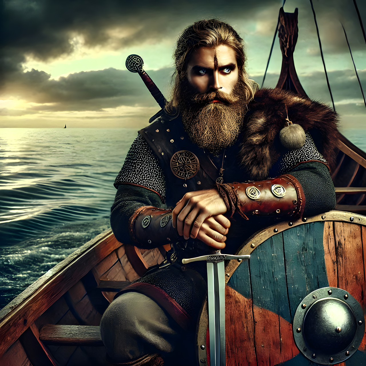 Download Portrait, Warrior, Sword. Royalty-Free Stock Illustration ...