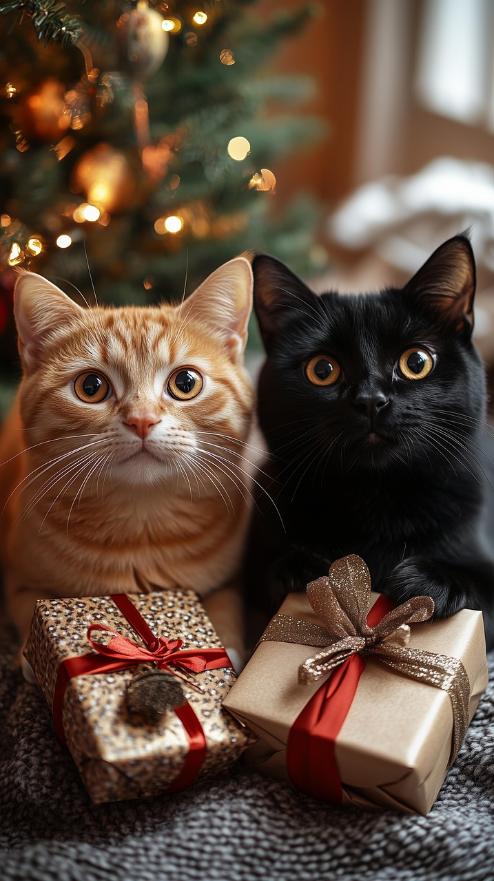Juletre Kattunge Kjæledyr Hus Katt Juletre Form Seng Hund Reir