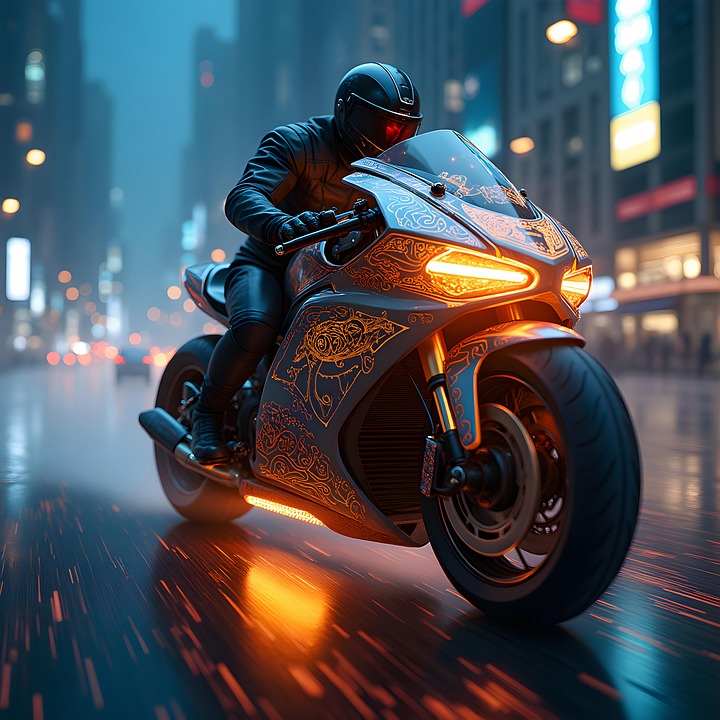 Ai Dihasilkan Sepeda Motor - Gambar gratis di Pixabay