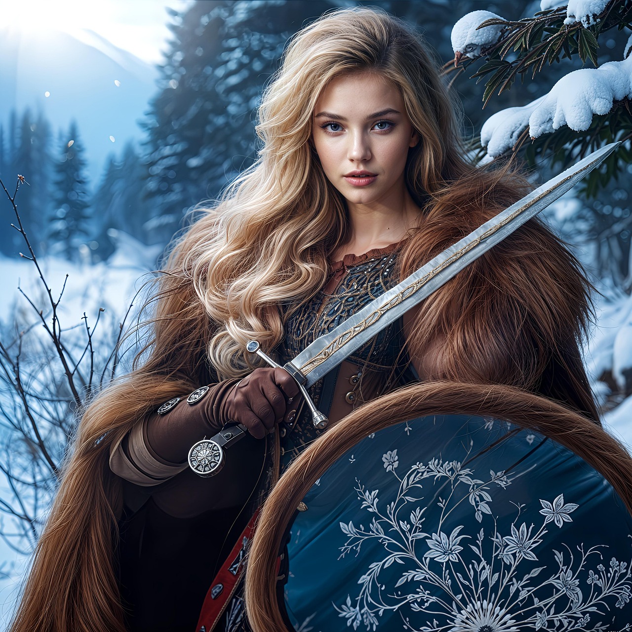 Download Warrior, Amazon, Sword. Royalty-Free Stock Illustration Image ...