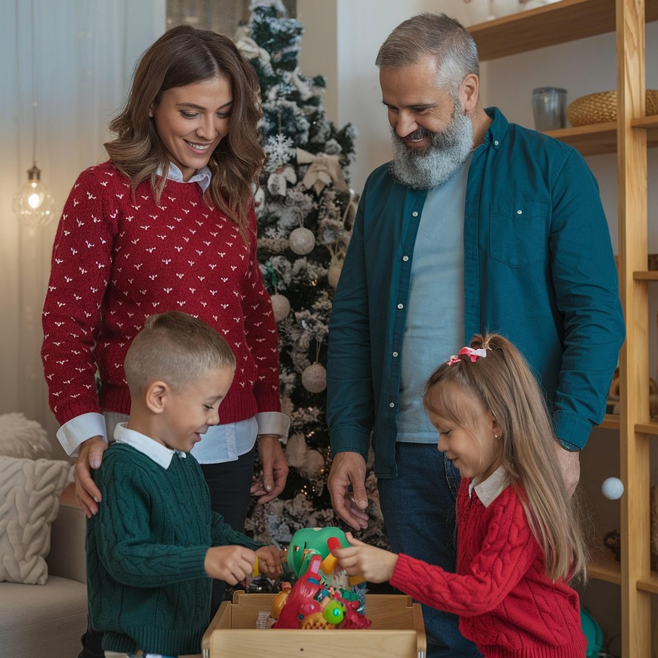 Download Christmas, Family, Together. Royalty-Free Stock Illustration ...