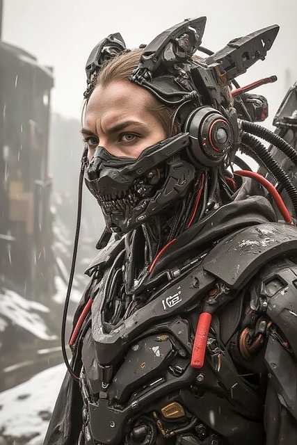 Download Cyborg, Fantasy, Snow. Royalty-Free Stock Illustration Image ...