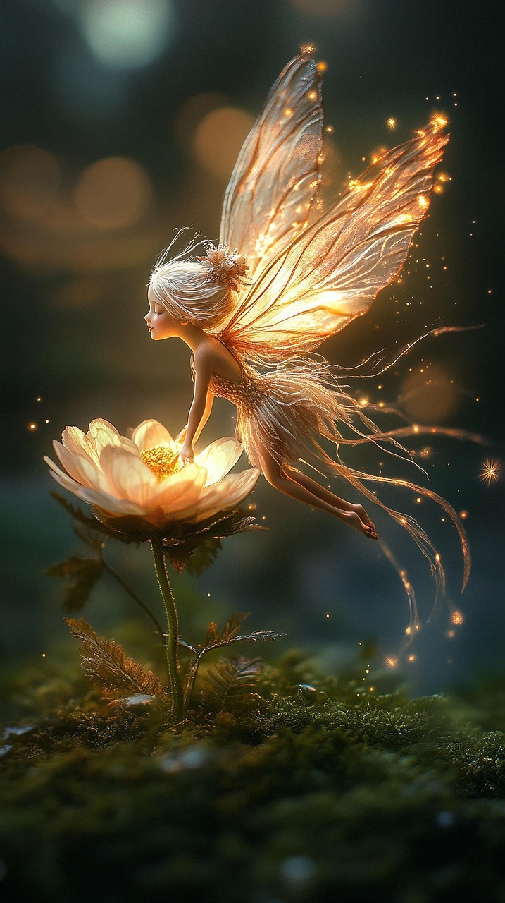 Download Magical Fairy, Glowing Wings, Fantasy Art. Royalty-Free Stock Illustration Image - Pixabay