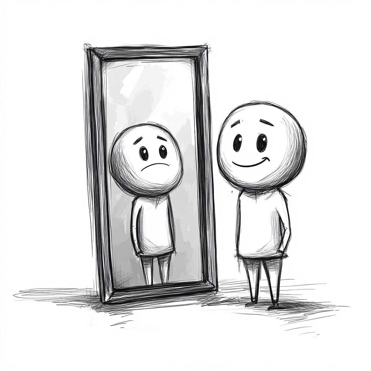 Download Cartoon, Mirror, Reflection. Royalty-Free Stock Illustration ...