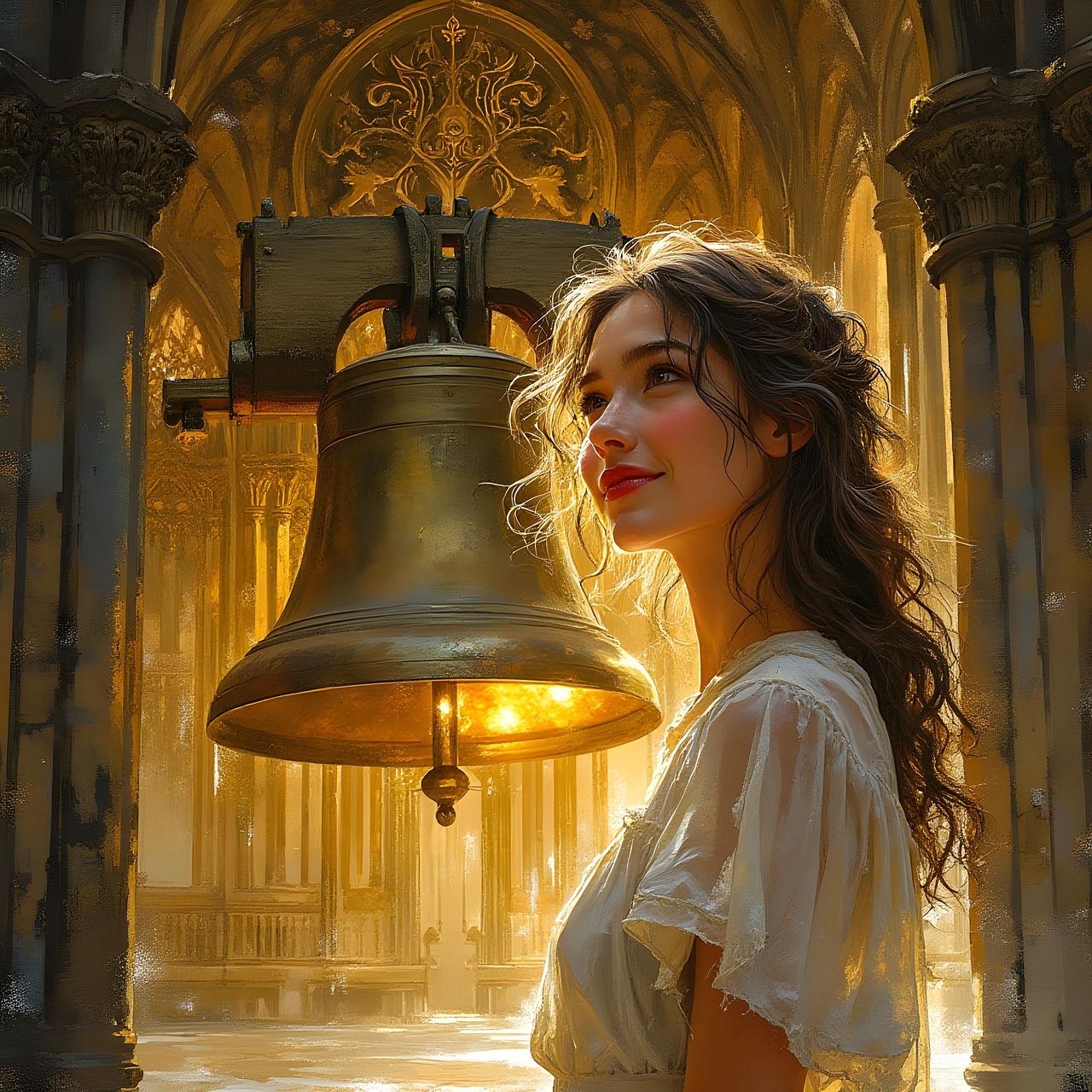 Download Bell, Church, Woman. Royalty-Free Stock Illustration Image ...