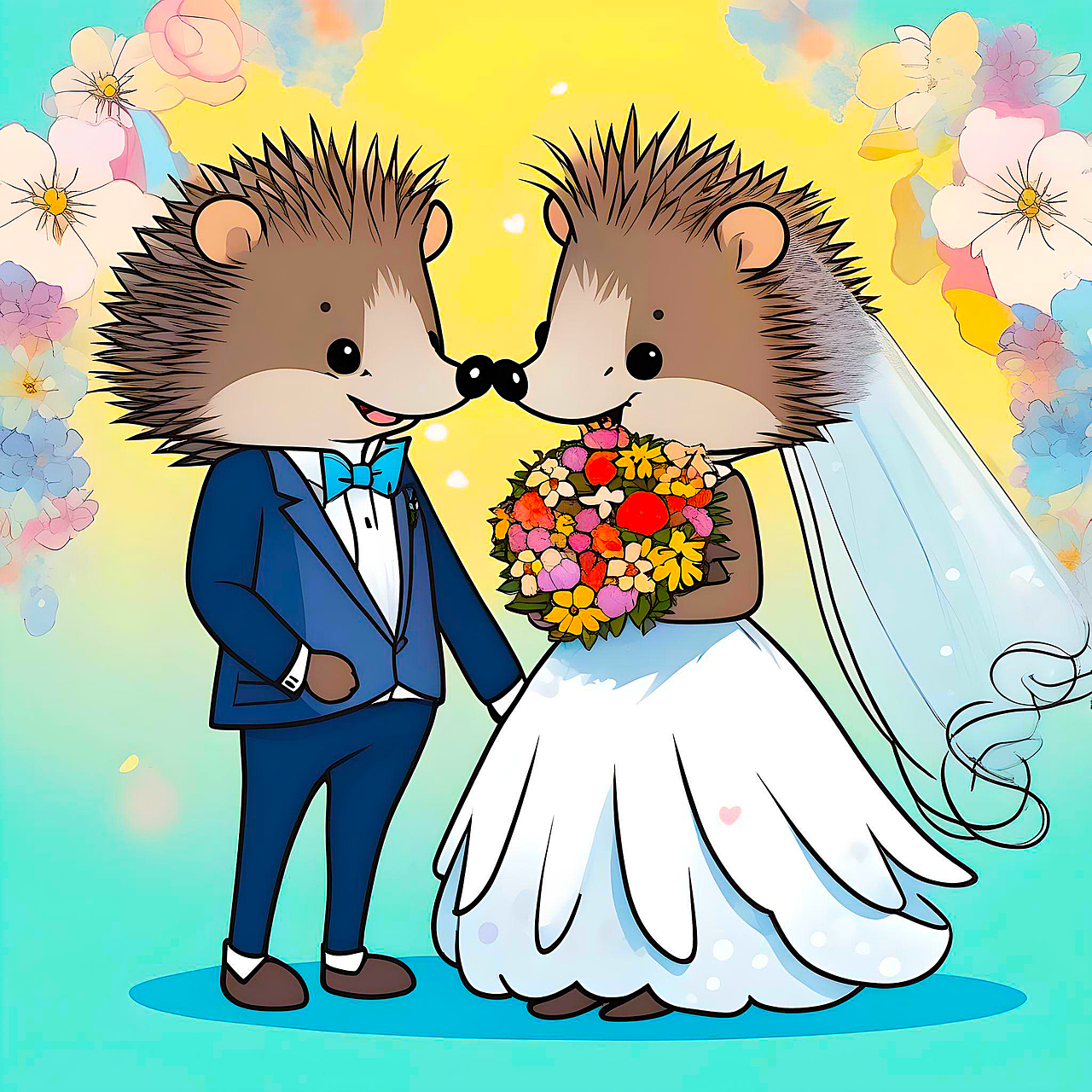 Hérisson Mariage Coupler - Image gratuite sur Pixabay